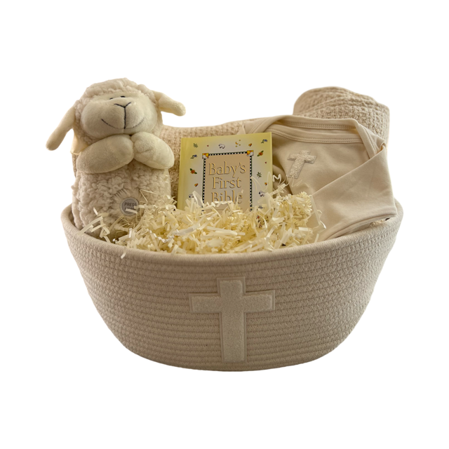 Cross Baptism Basket – babybundle.com